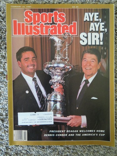 Sports Illustrated - Ronald Reagan, Dennis Connor - America's Cup 2/16 ...