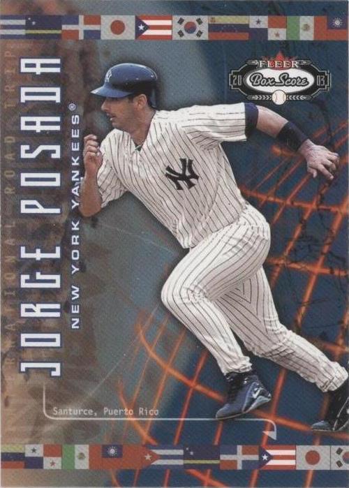 2003 Fleer Box Score - International Road Trip Jorge Posada #210 for ...