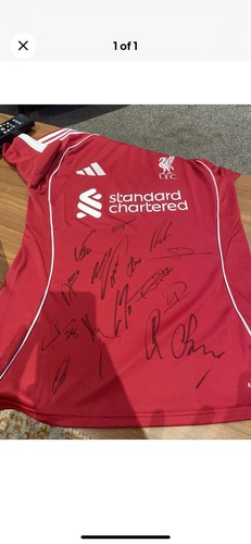 Liverpool FC Signed squad shirt 25/26 Autographed | eBay