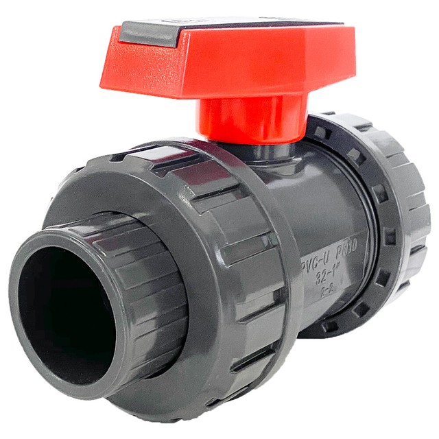 Pcs Sch 80 PVC 1 Inch True Union Ball Valve Socket Connect for sale ...