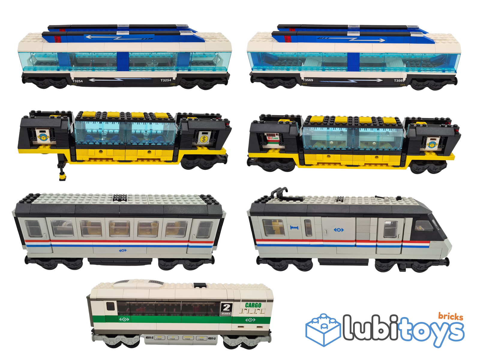 Lego® Eisenbahn Waggon 9V TRAIN Wagen Metroliner ICE für 9V System ZUG ...