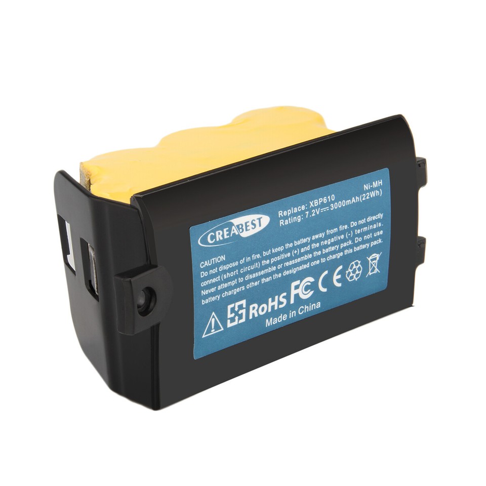 7.2V 3000mAh Ni-MH Battery Pack For Euro-Pro Shark XBP-610 EU-36000 ...