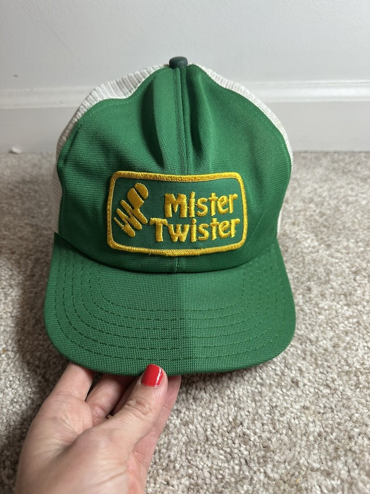 Embroidered *VINTAGE* Mister Twister Lures Mesh Trucker Farm Fishing ...