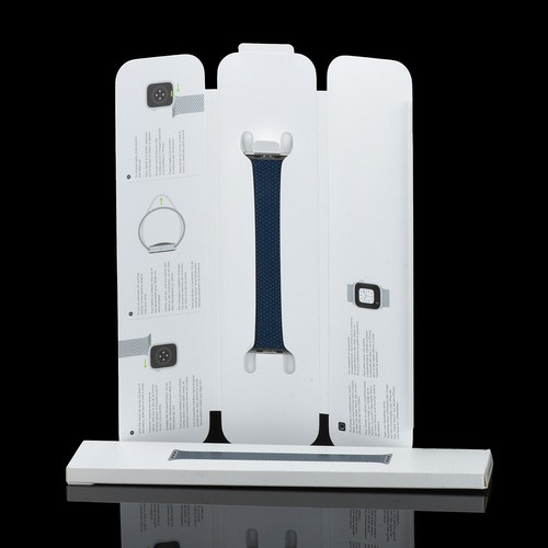 Apple Watch 42mm 44mm 45mm 6 7 8 9 SE Abyss Blue Braided Solo Loop Band ...