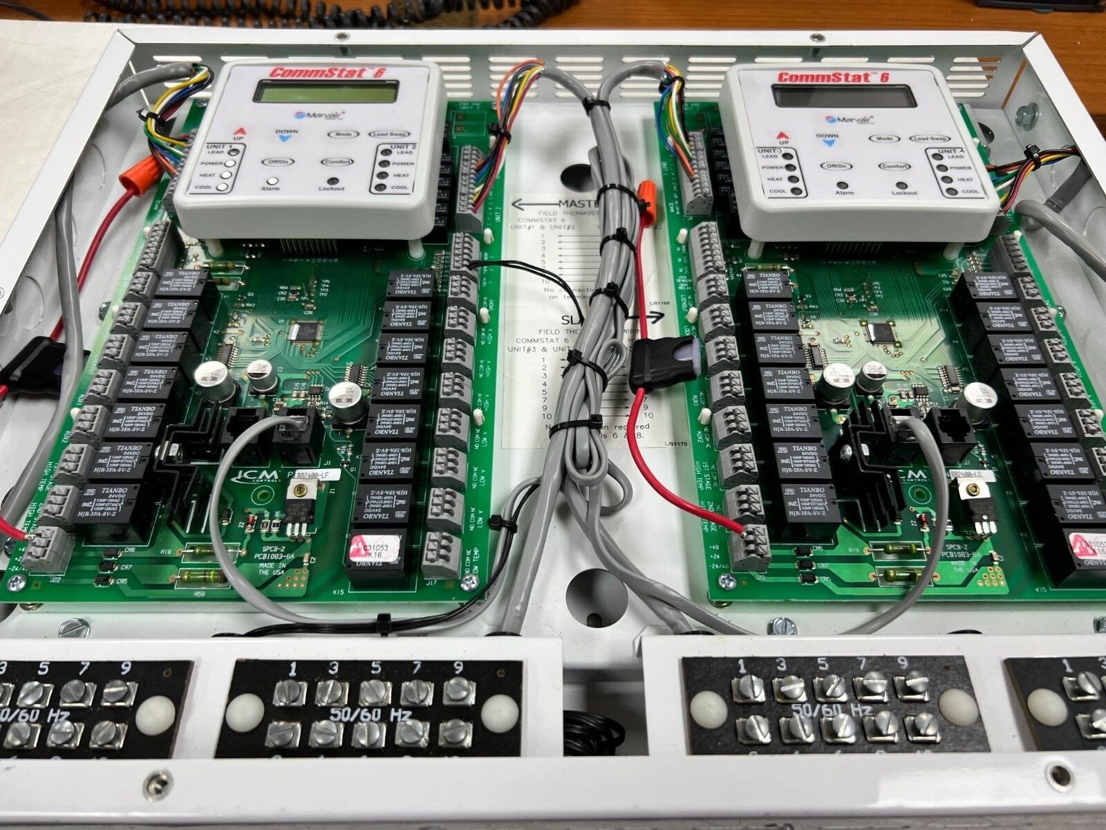 👀 MARVAIR COMMSTAT 6 HVAC CONTROLLER W/ MASTER & SLAVE MODULE S/12087 ...