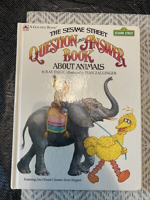 The Sesame Street Questions And Answers Book About Animals vintage ...