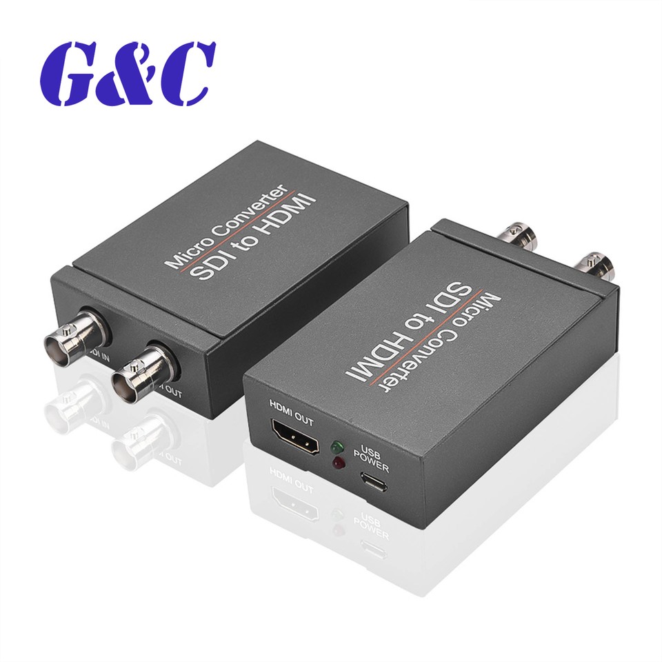 1080P HDMI To SDI Converter Adapter Coax Coaxial Cable Cord Video Audio ...