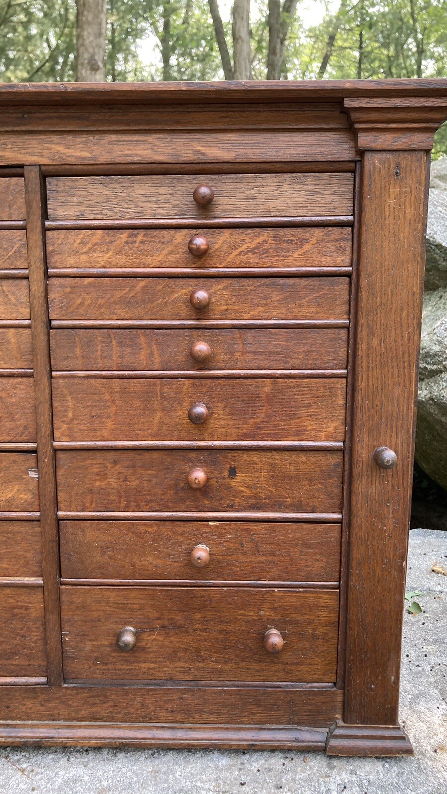 Rare Antique Machinist Jewelers Watchmaker 16 Drawer Oak Wood Toolbox ...