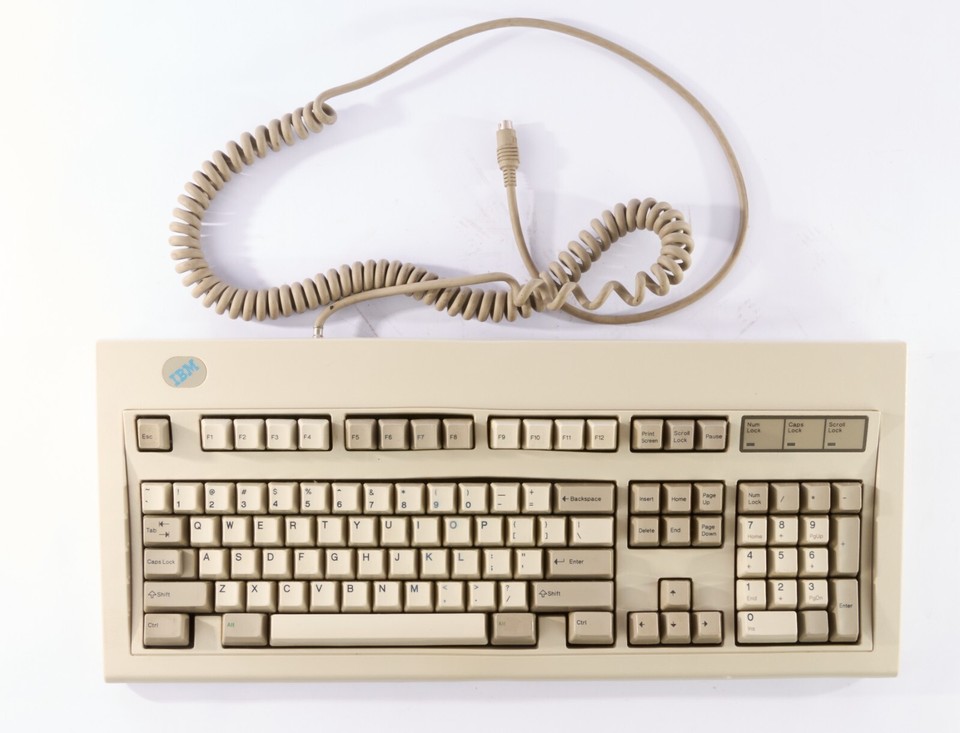 (Lot of 2) Vintage IBM Model M Buckling Spring Mechanical Keyboards ...