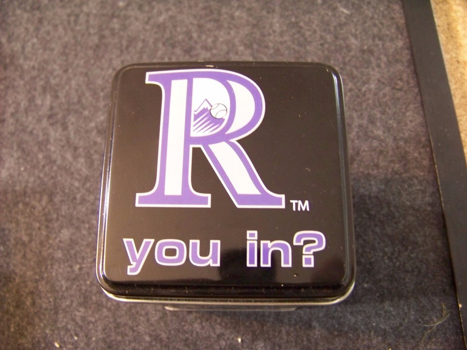 2006 Colorado Rockies R you in? Coors Field baseball ball Coca Cola lg ...