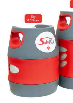 Safefill Refillable LPG Gas Bottle 5Kg 8.5L Lightweight Cylinder ...