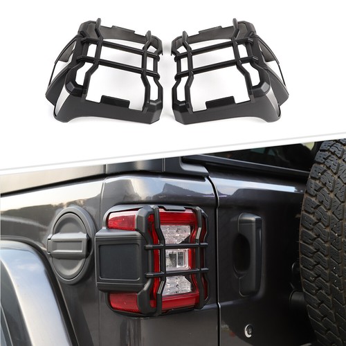 2pcs Rear Tail Light Lamp Guard Cover Trim Protect for Jeep Wrangler ...