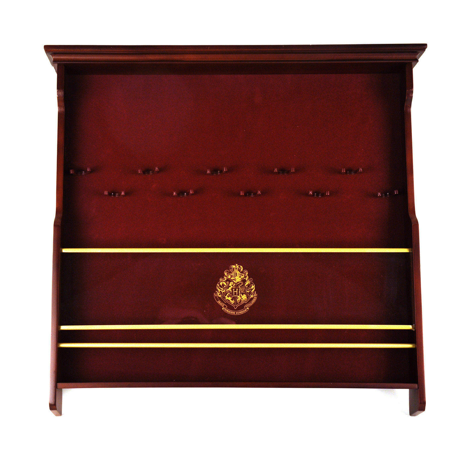 Harry Potter Official Hogwarts Collector 10 Wand Wood Wall Display Case ...