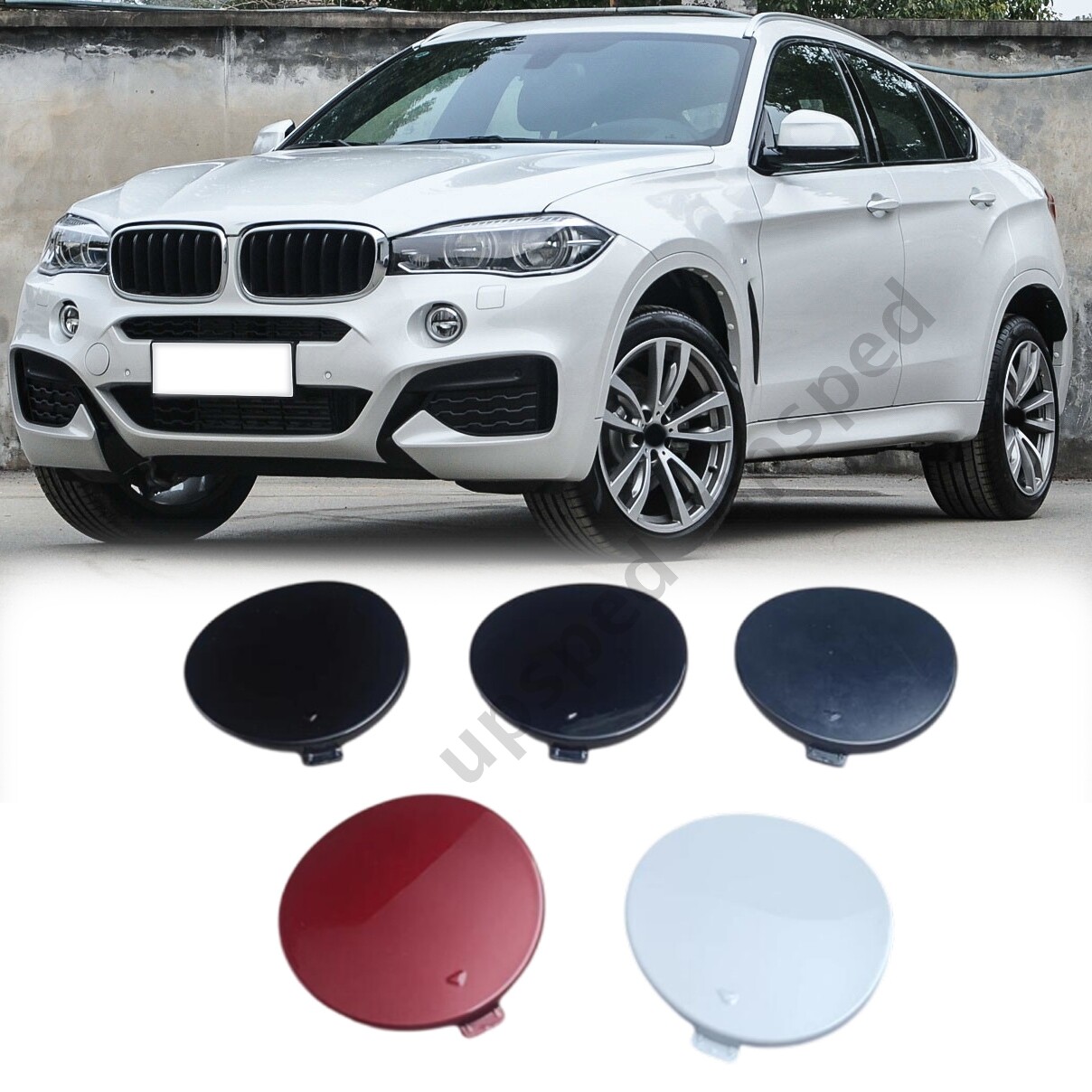 Front Bumper Tow Hook Eye Cover Cap For BMW X6 M-SPORT F16 2015-2018 ...