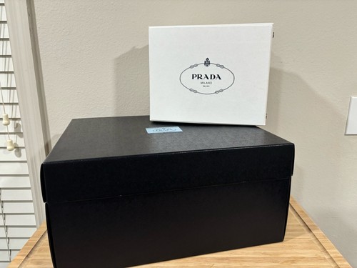 PRADA LARGE EMPTY Box Black 17 x 13 x 8 nches EMPTY plus smaller Prada ...