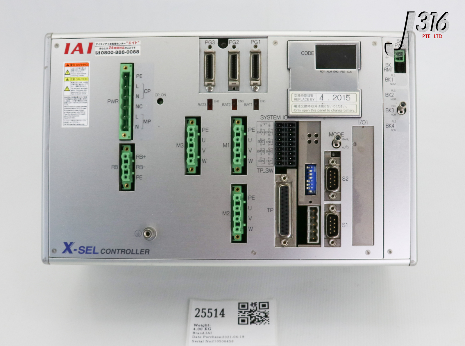 25514 IAI X-SEL CONTROLLER XSEL-Q-3-600AL-400A-400AB-DV-E-EEE-0-2 | eBay