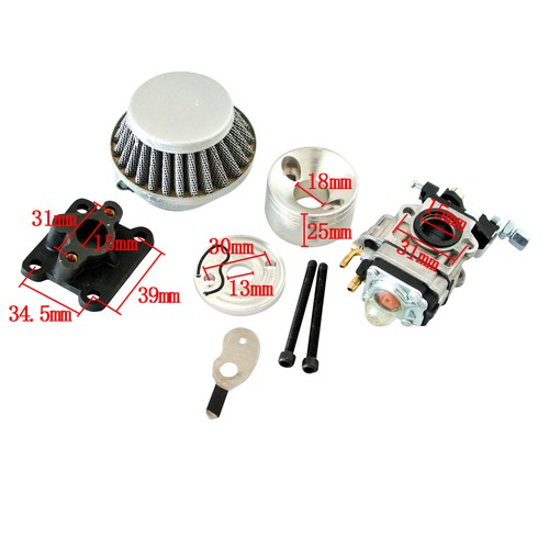 Racing Carburetor Carb Kit 43cc 47cc 49cc Mini Chopper Pocket Pit Dirt ...