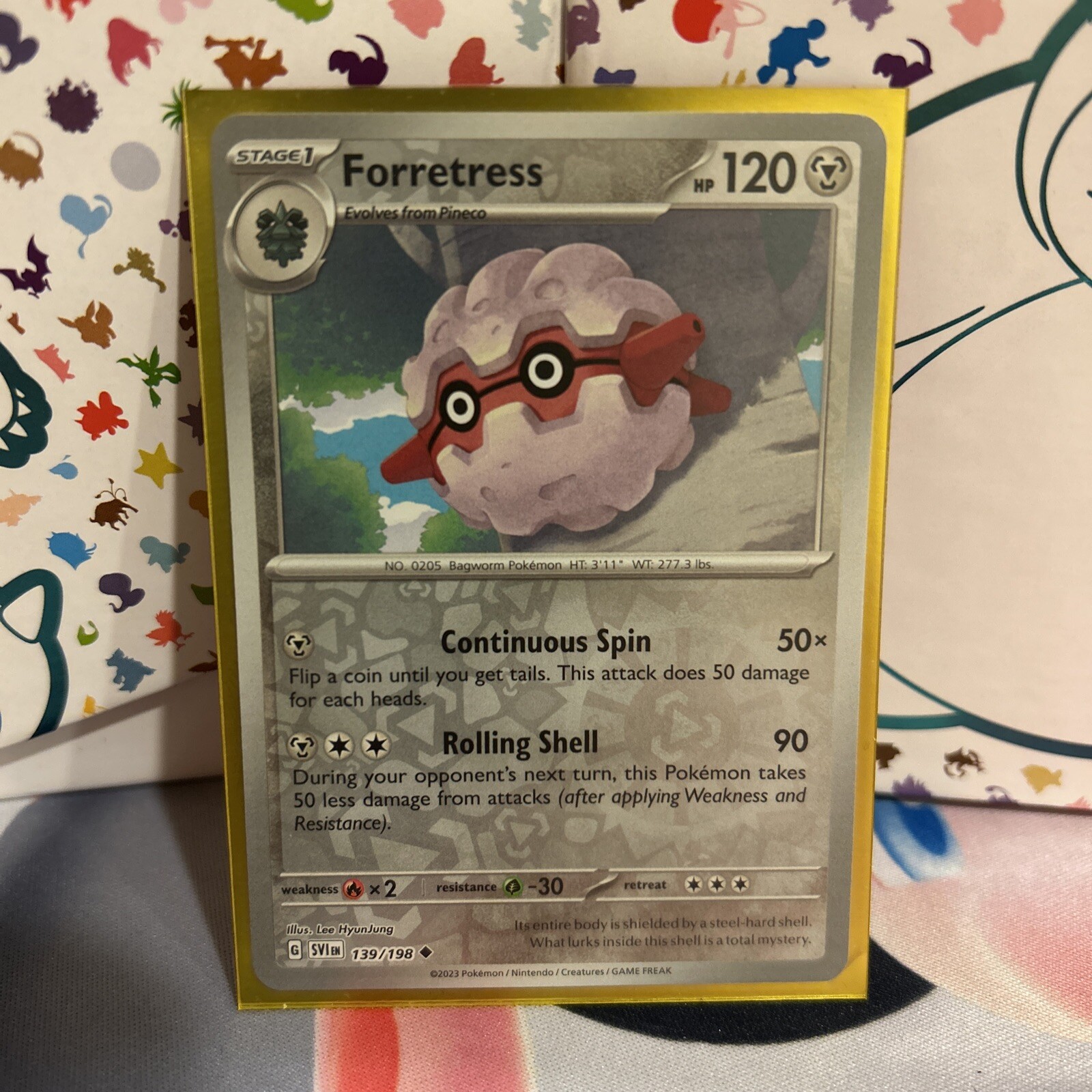 Pokemon FORRETRESS - #139/198 - Uncommon - Reverse Holo NM-Mint Scarlet ...