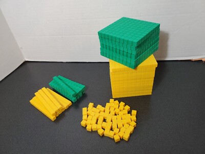Lot Of Base Ten Blocks Educational Manipulatives Great For Home School ...