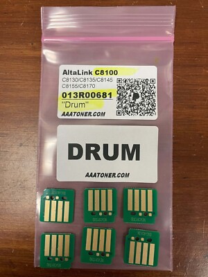 6 Drum Chip (013R00681) for Xerox C8100 C8130 C8135 C8145 C8155 C8170 ...