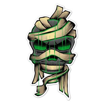 Mummy Skull, Vinyl Decal Sticker, Indoor Outdoor, 3 Sizes, #8170 | eBay