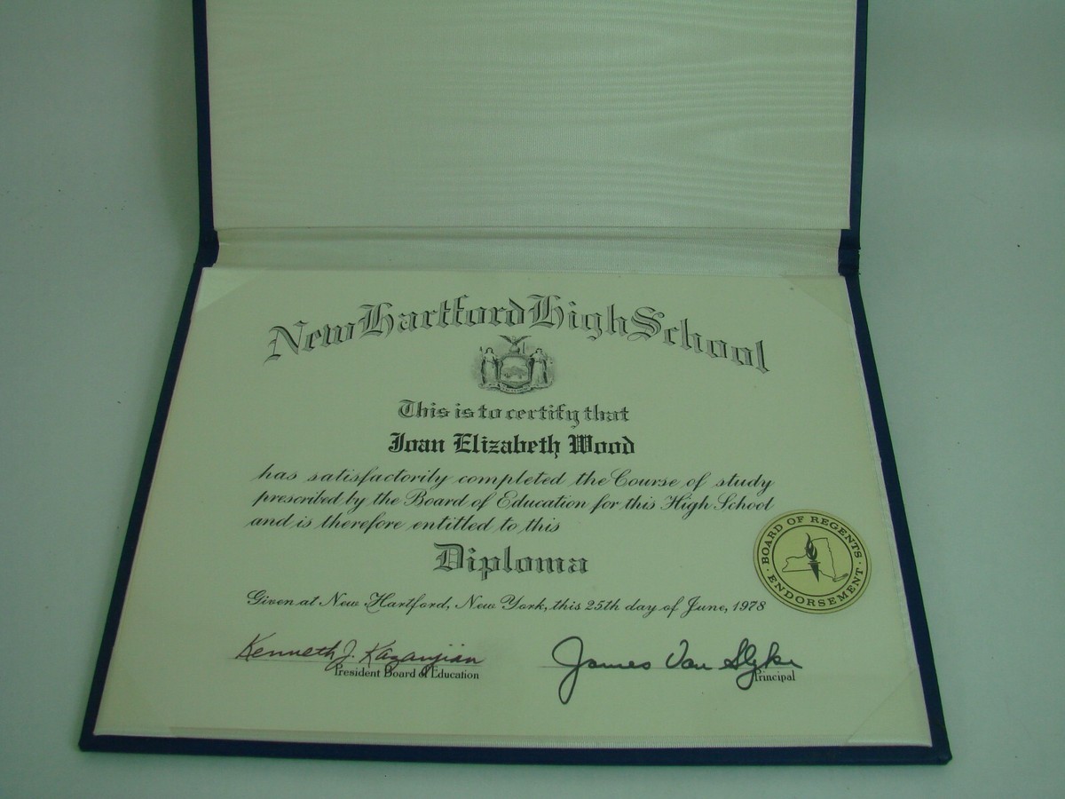 Nys High School Diploma Types