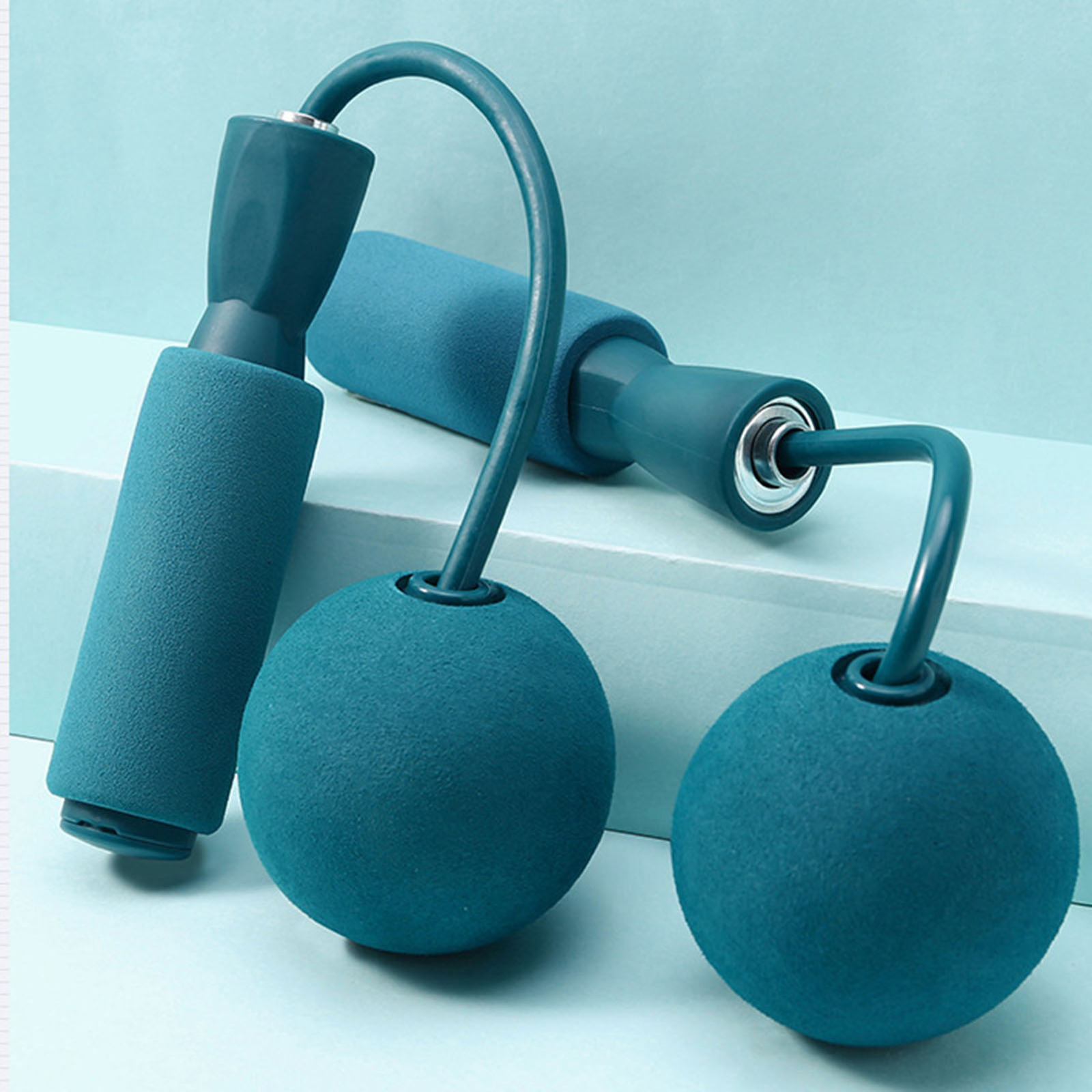 Jump Rope Cordless Skipping Rope with Weight Bearing Ball for Sports ...