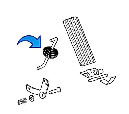 VW Type 2 Bus Transporter Accelerator Pedal Rod Boot - 1955 to 1972 ...