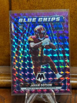 2022 Mosaic Jahan Dotson Blue Chips Purple prizm /49 Rookie RC | eBay