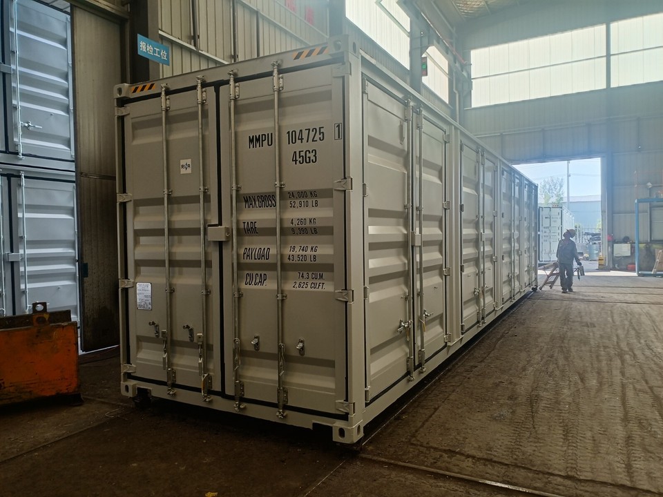 40ft High Cube Side Open Storage Shipping Container w/4 Side Doors | eBay