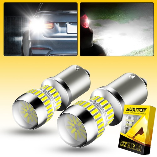 LED Light Bulb 1156 Brake Reverse Turn Stop White Tail Light Car Globe ...