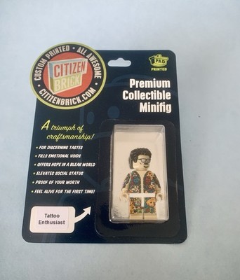 Lego Citizen Brick Tattoo Enthusiast Yakuza [Tan] Minifigure /Brand New ...