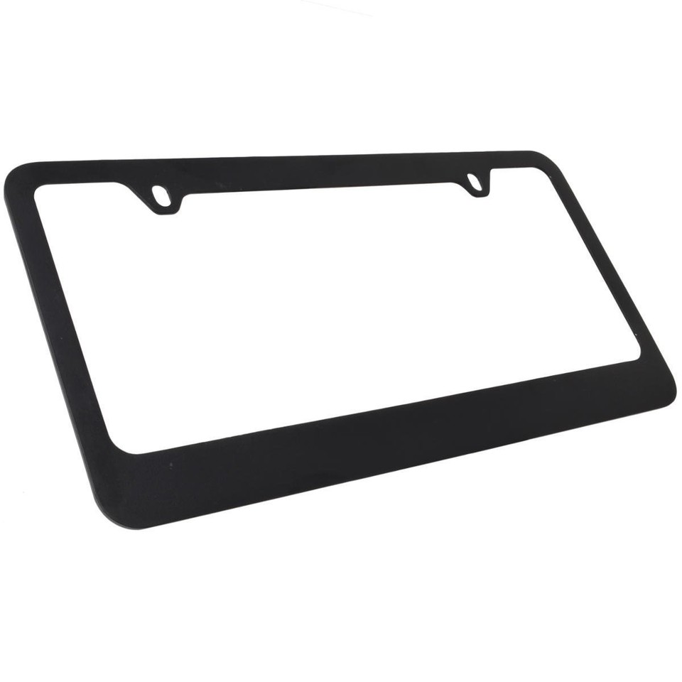 New Classic Blank Plain Black Metal Car Truck Universal Fit License ...