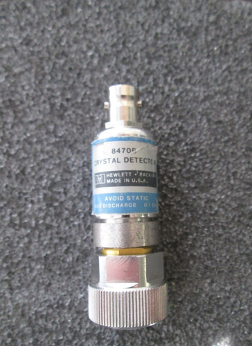 18GHz RF Crystal Detector HP 8470B TESTED OK APC7-BNC 50Ω Low Barrier ...