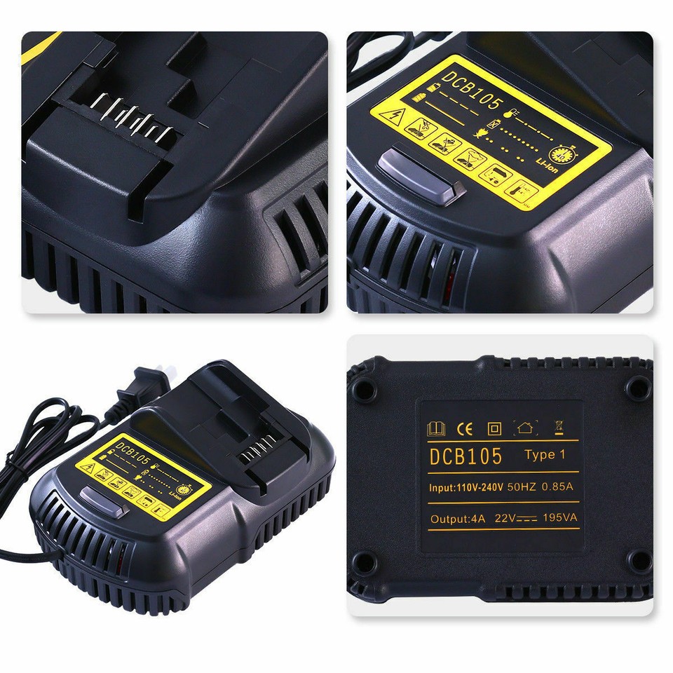 12V 3.0Ah 12Volt XR Lithium-Ion For Dewalt Battery /Charger DCB127 ...