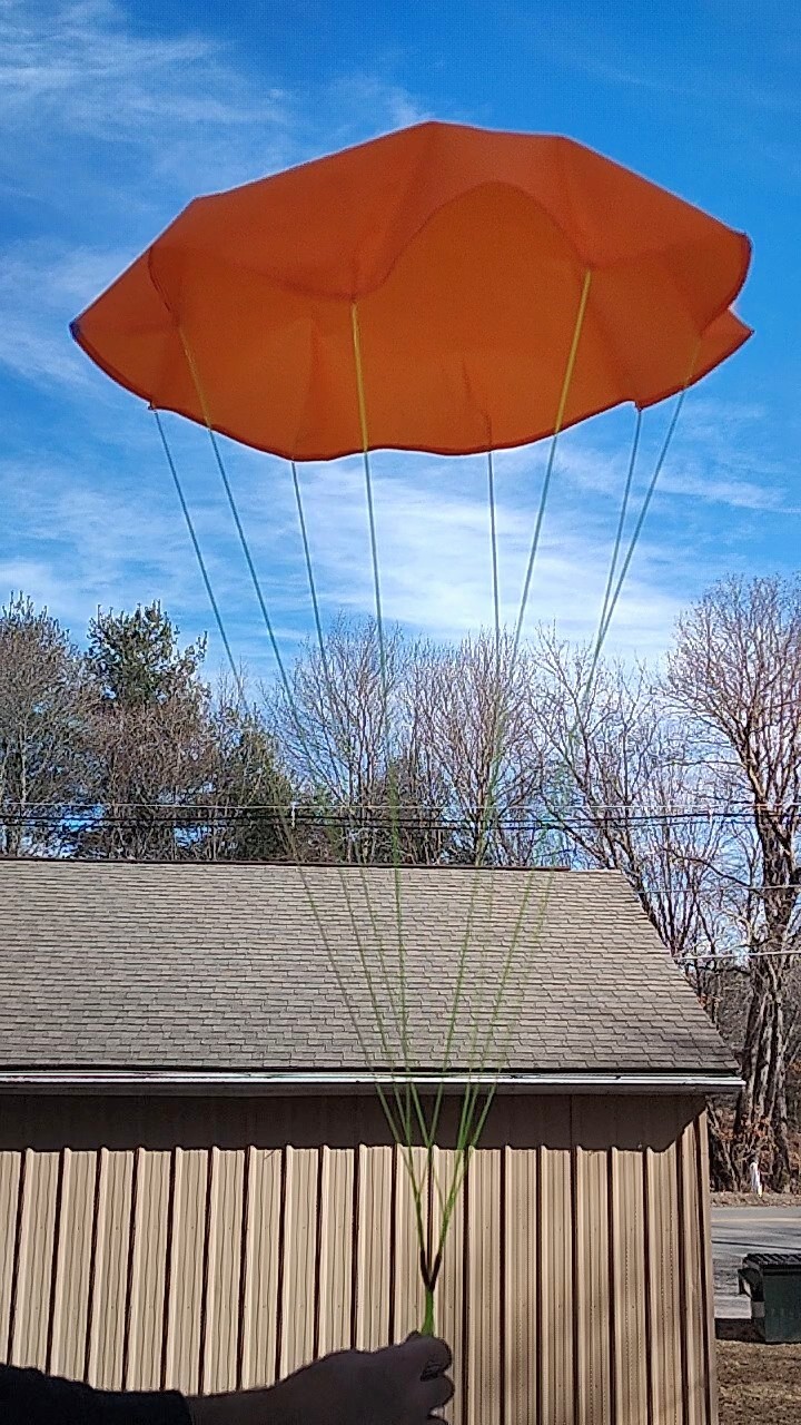 12" , 18" , 24" , 36" Circle ROCKET Parachutes Ripstop Fabric - Happy ...