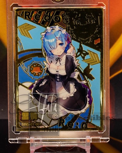 Rem - Re:Zero Gold Metal - Goddess Feast 4 NNS-01-001 Doujin Waifu Premium Card | eBay