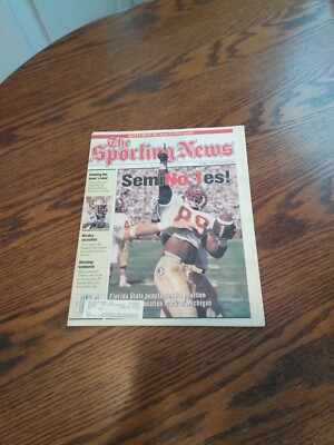 OCTOBER 7,1991-THE SPORTING NEWS-NO.1 FLORIDA STATE SEMINOLES(MINT) | eBay