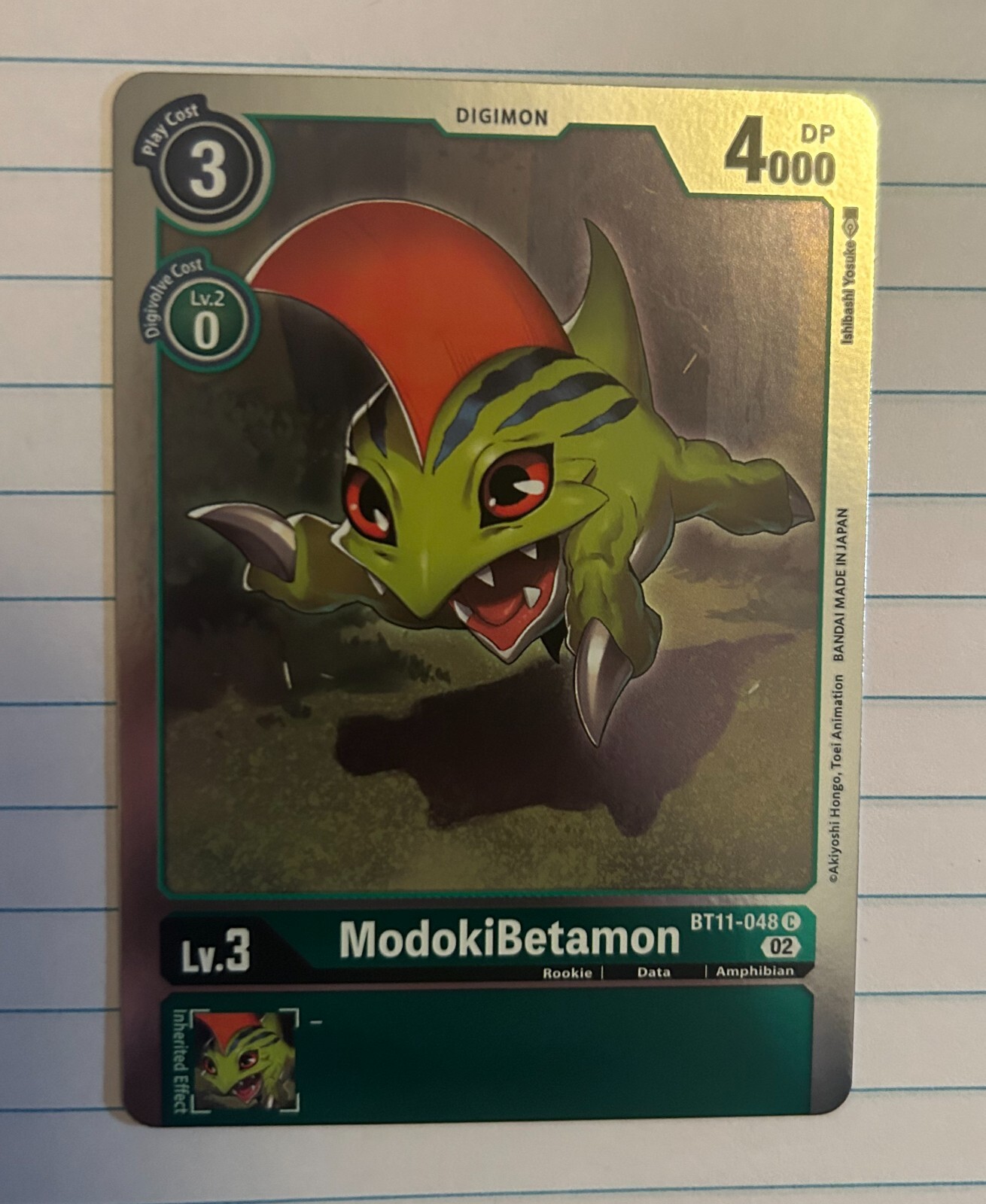 ModokiBetamon Digimon Trading Card BT11-048 Common Foil | eBay