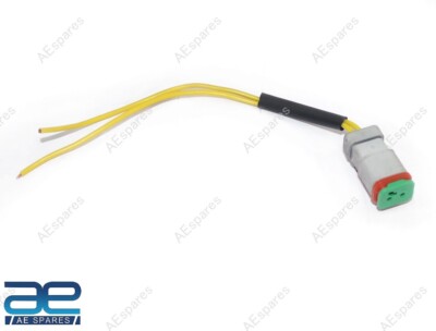 FITS FOR JCB PIGTAIL CONNECTOR ROUND PIN FOR SOLENOID VALVE 25/104700 ...