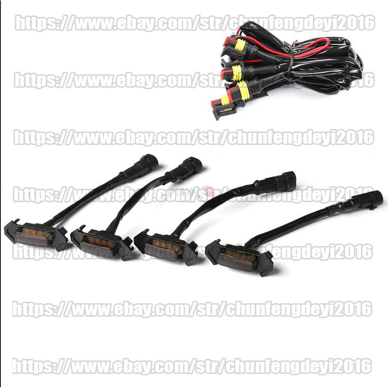 For Toyota RAV4 2019-2024 Black Raptor Style Front Grille Amber LED ...