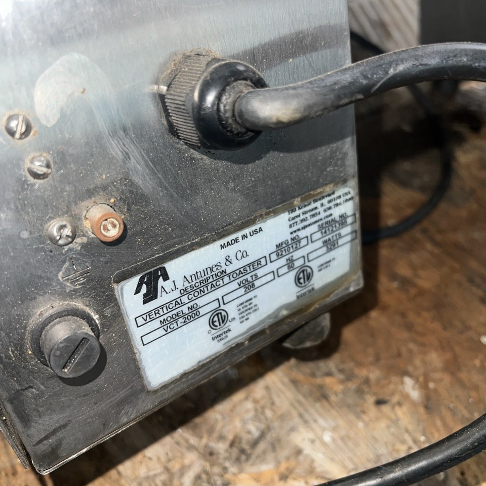 Roundup A.J. Antunes & Co VCT 2000 Vertical Contact Toaster FOR PARTS ...