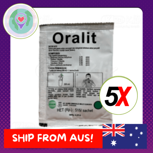 Free Ship 5x Oralit 5g – Indonesian Diarrhea Relief (Oral Rehydration ...