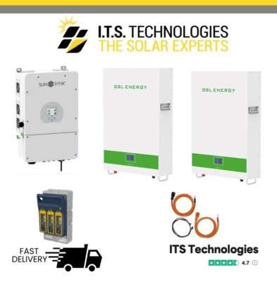 Sunsynk 8kw Hybrid solar battery storage system kit with 20.48kWh ...