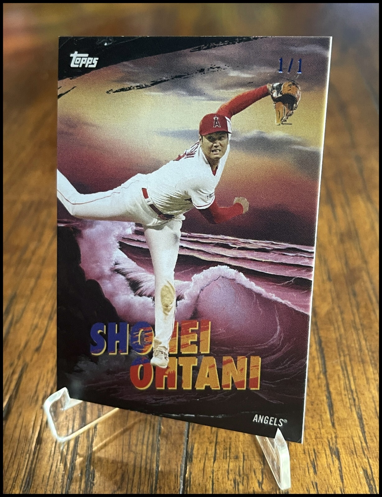 2023 Topps Bob Ross Joy Baseball Shohei Ohtani Card Angels MVP 1/1 ...