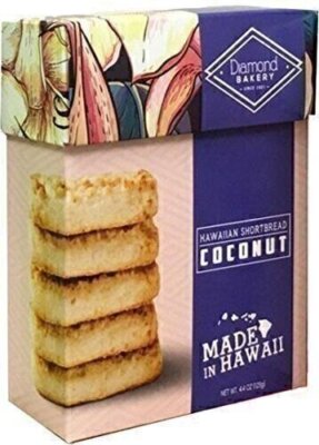 Diamond Bakery Coconut Shortbread Cookies 12 Individually Wrapped 4.4 ...