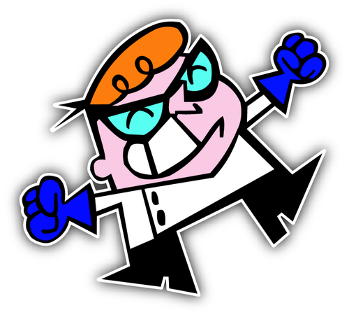 Dexter's Laboratory Angry Cartoon Car Bumper Sticker Decal 5''x 4'' | eBay