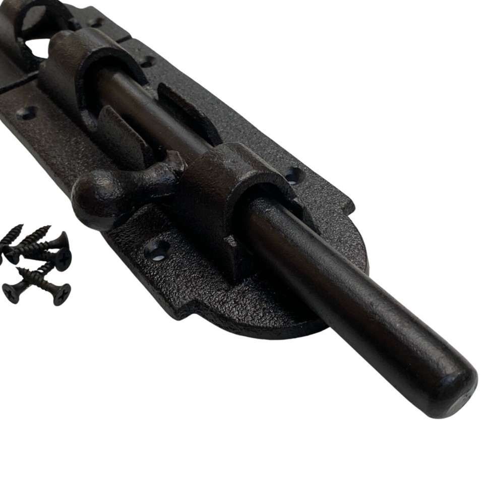 Big Country Style Slide Bolt in Cast Iron 10 Inch | eBay