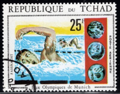 Tip Topical Chad TD 236D Used-Sports / Olympics / Medals / Swimming | eBay