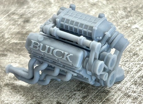 Resin “Buick Supercharged” Big Block Engine for scale model cars, 1/24 ...